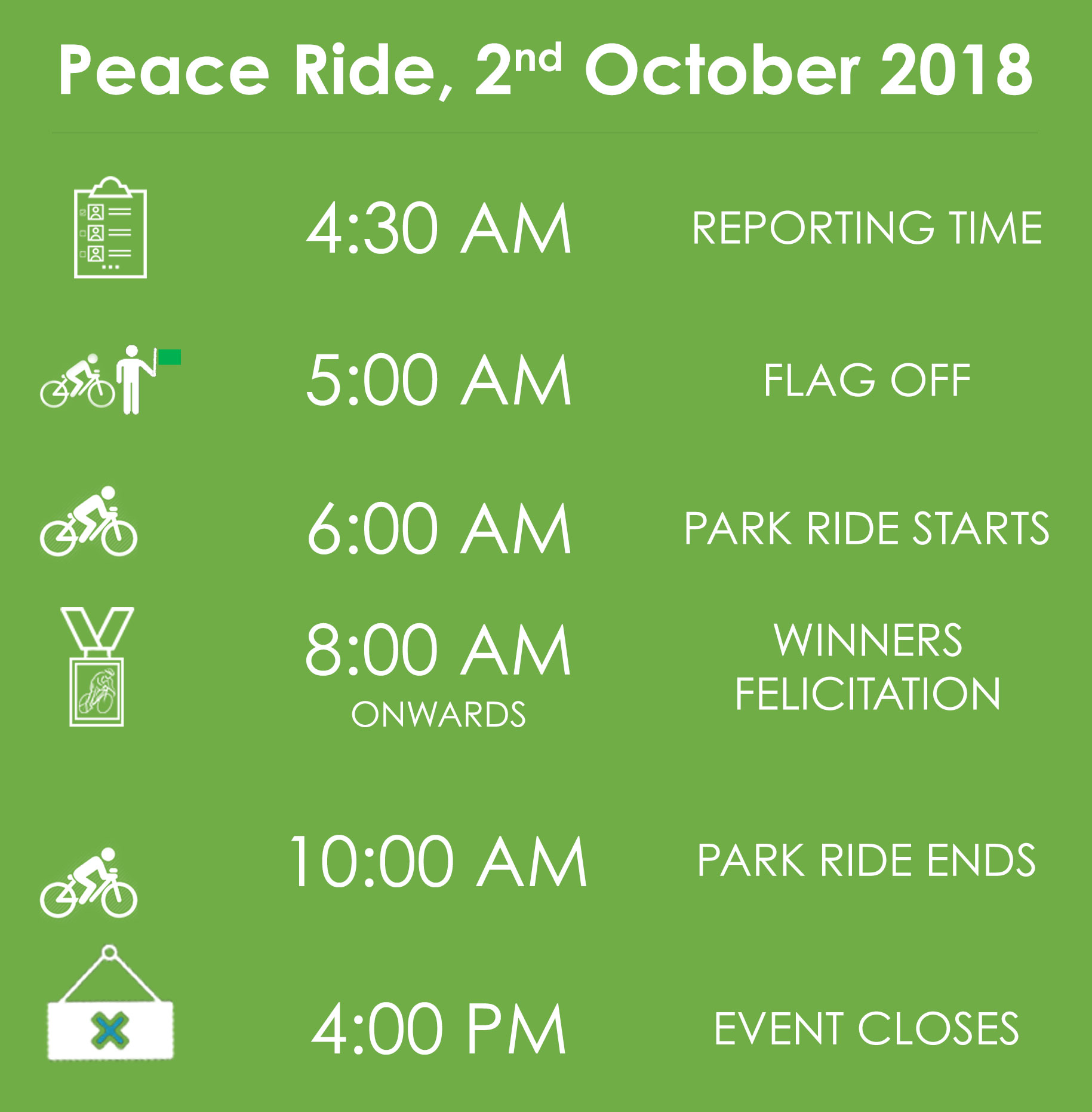 Peace Ride - 2018